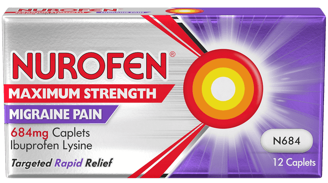 Nurofen Max Strength Migraine Relief Caplets | Nurofen